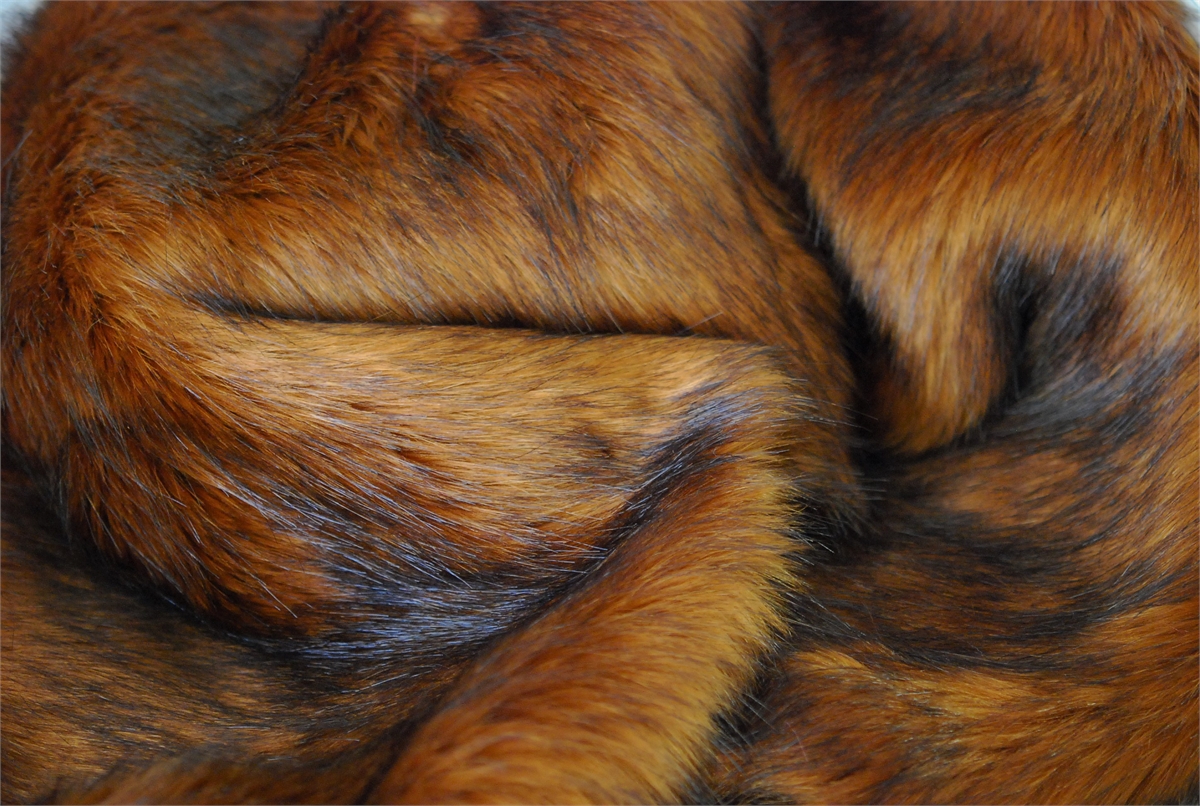 Super Luxury Faux Fur Fabric Material - LONG PILE BRONZE - CRS Fur Fabrics