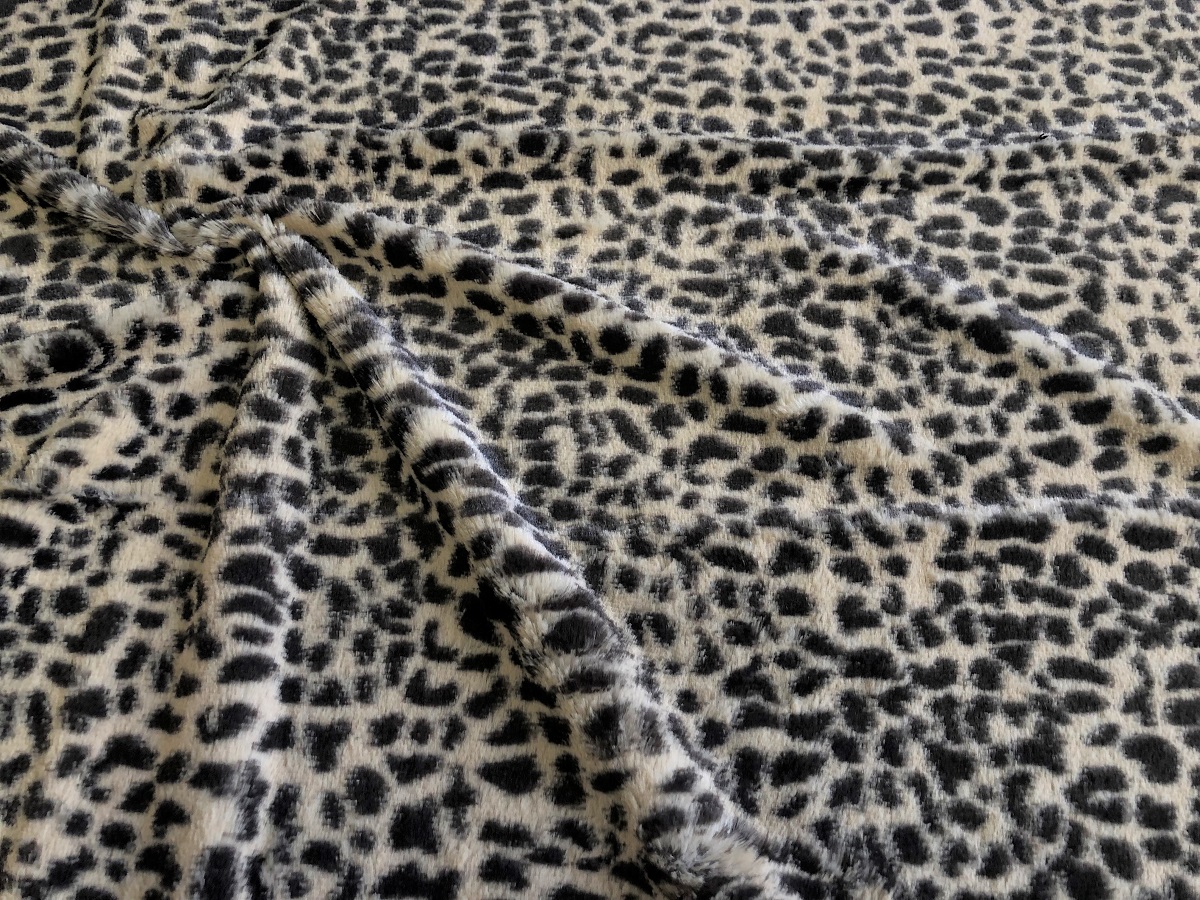Super Luxury MICRO Faux Fur Fabric Material - BEIGE CHEETAH - CRS Fur ...