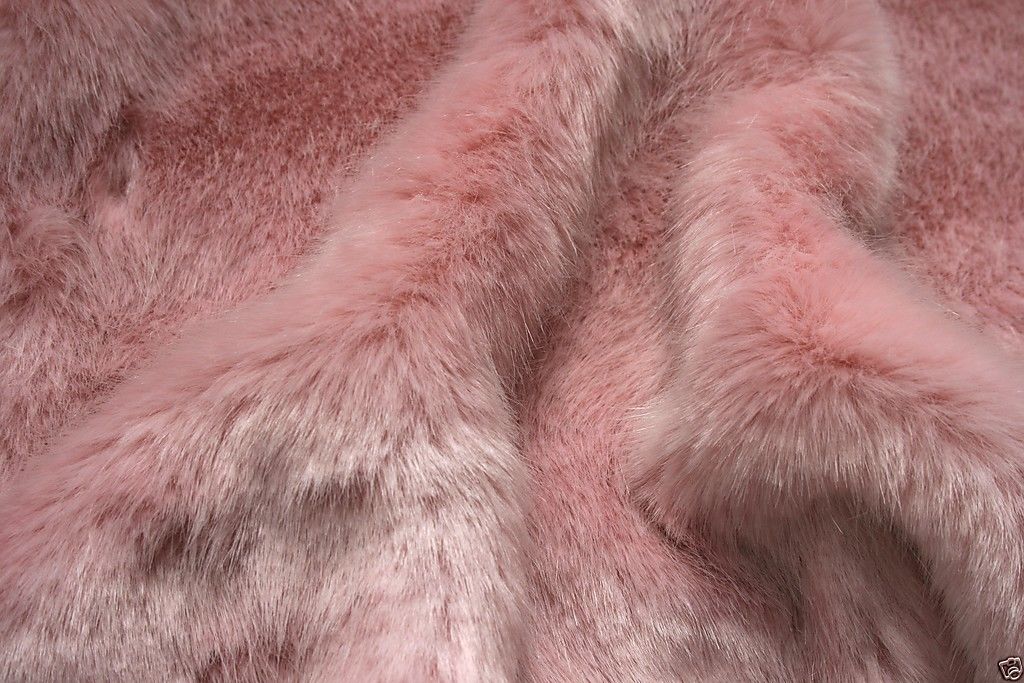 Super Luxury Faux Fur Fabric Material - SWISS BABY PINK - CRS Fur Fabrics