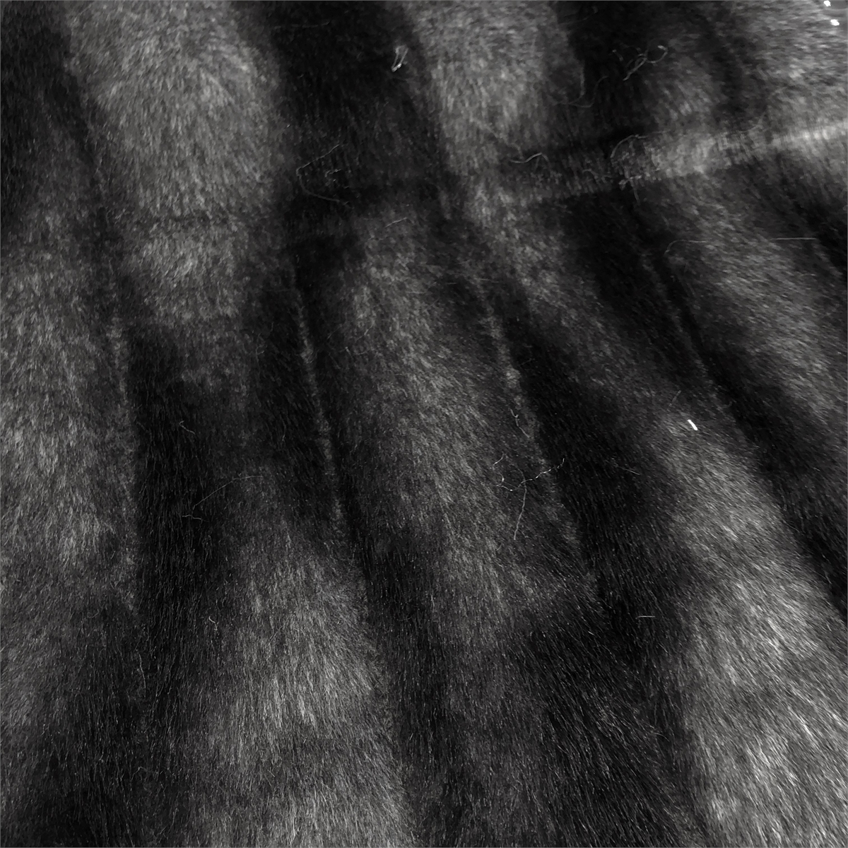 Super Luxury Faux Fur Fabric Material - DK GREY PELTED MINK - CRS Fur ...