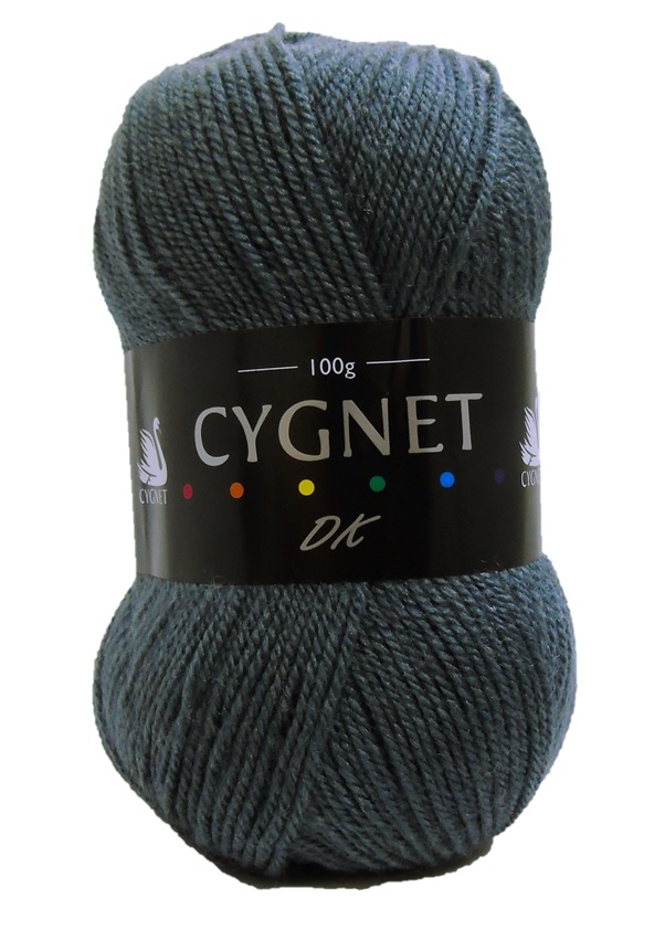 Cygnet DK Double Knitting Acrylic Yarn Wool 100g - 131 CHARCOAL - CRS ...