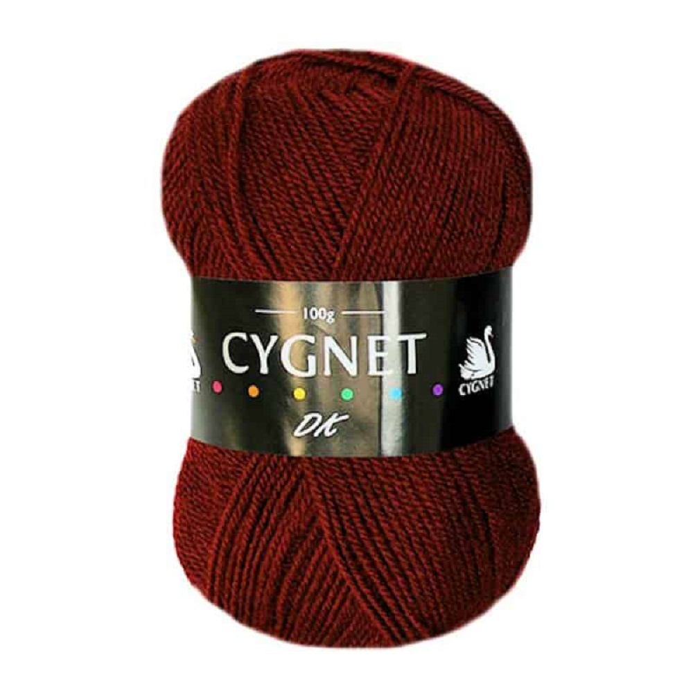 Cygnet DK Double Knitting Acrylic Yarn Wool 100g - 506 RUST - CRS Fur ...