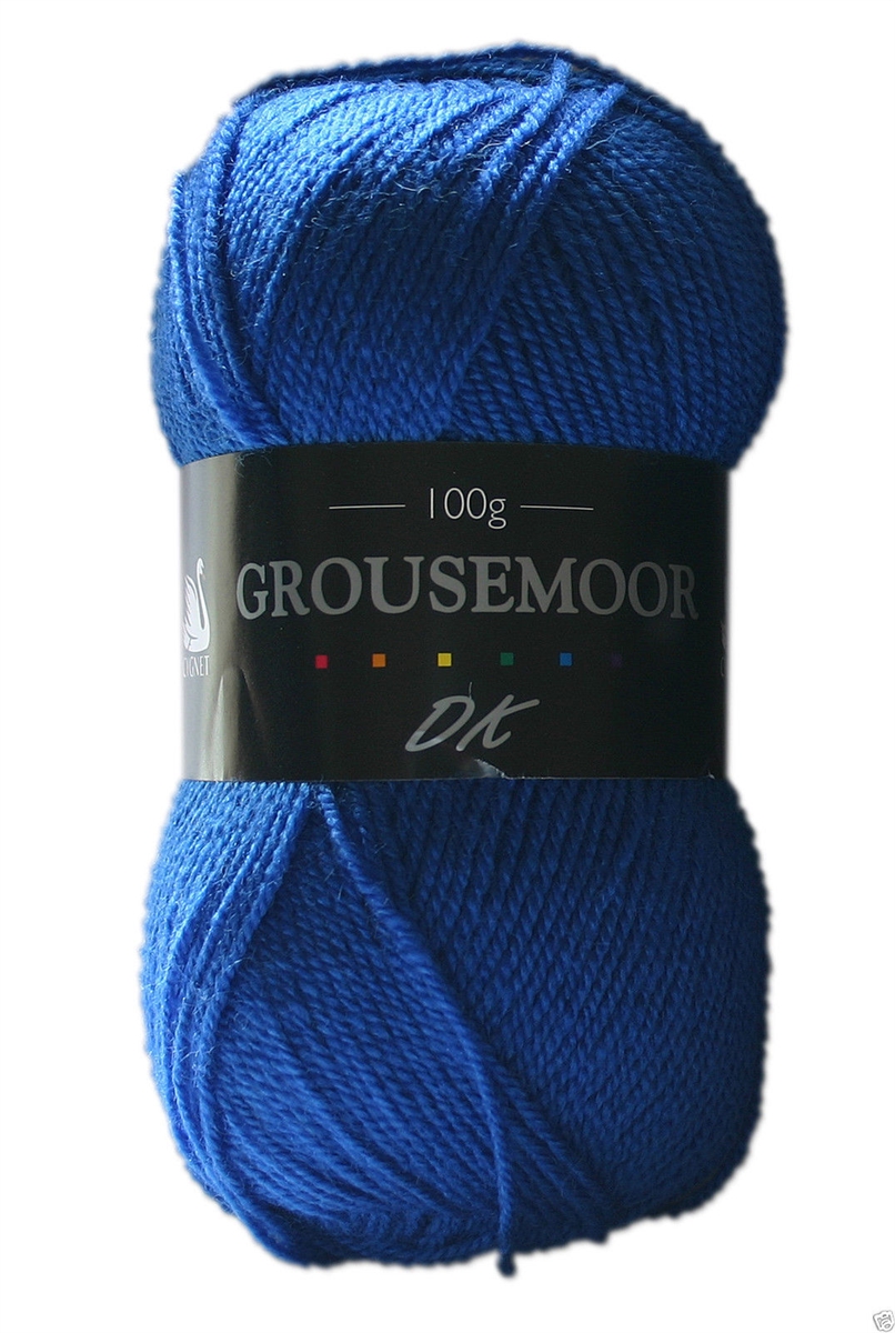 Cygnet Grousemoor DK Knitting Yarn 100g With Wool 133 Royal - CRS Fur ...